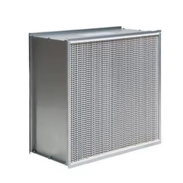 Quality Stainless Steel Frame Deep Pleat HEPA Filter High Temperature Resistant for sale