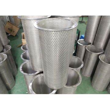 Quality OEM ODM SS Filter Mesh 20mm Round Hole Perforated Filter Tube With Handle for sale
