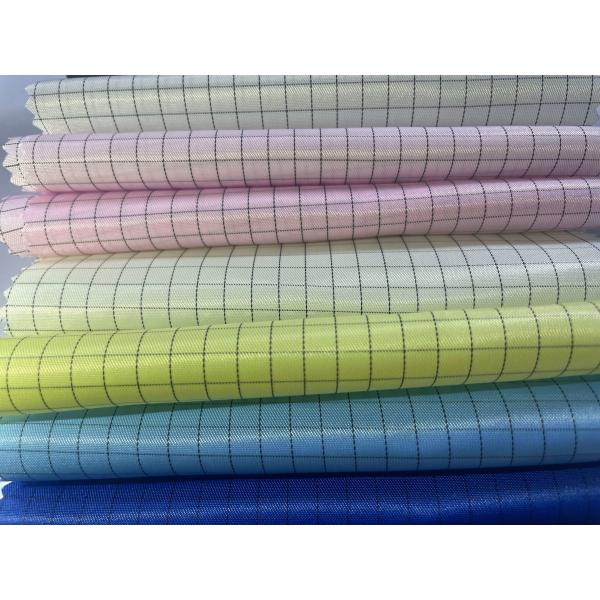 Quality Polyester / Cotton Anti Static ESD Fabrics White 100d*100d for sale