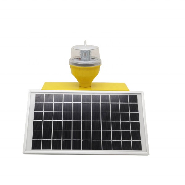 Quality Solar Aviation Obstruction Light with ≥32.5cd Intensity >100,000 Hours LED Life and Vertical Divergence ≥10 Degrees for sale