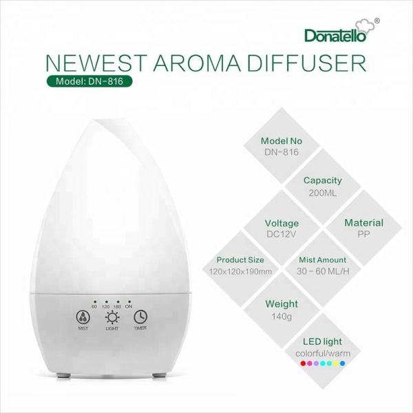 Quality Portable Small Humidifier 200ml Home Ultrasonic Air Humidifier for sale