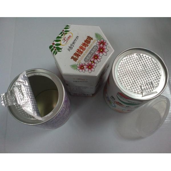 Quality Round Nutrition Foods Airproof Paper Composite tube Cans , Paper canister for sale