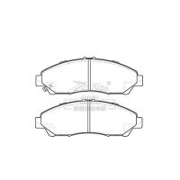 Quality Honda Acura MDX Ceramic Front Brake Pad Replacement D1280 45022-STX-A00 for sale