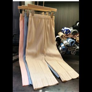 Quality 2024 Summer New Casual Pants for Women All-matching Pleated High Waist Wide Leg for sale