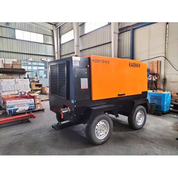 Quality 10 Bar Electric Portable Screw Air Compressor For Construction Works for sale