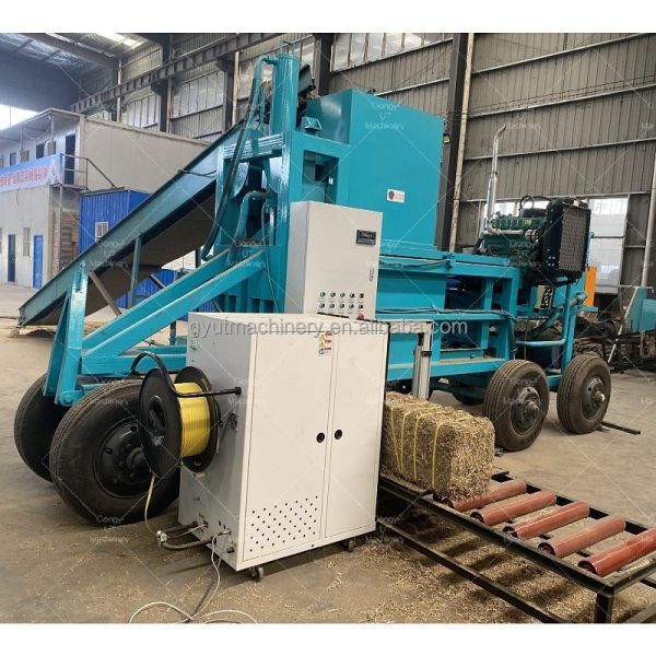 Quality Baler Dry Hay Automatic Air-Cooling Compress Machine Bale Weight 20-30kg for sale
