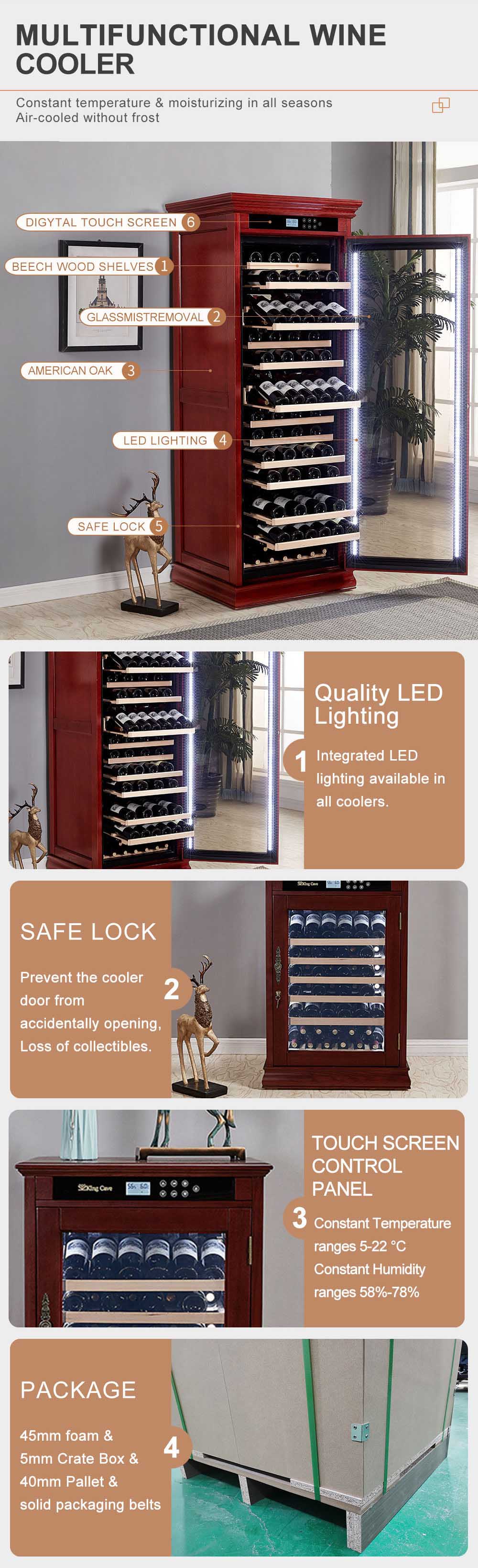 Wood Wine Cooler Refrigerator (1)