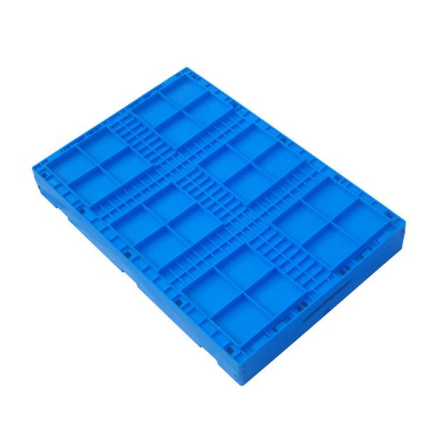 Quality Logo Printing Collapsible Plastic Containers / Folding Storage Crates for sale
