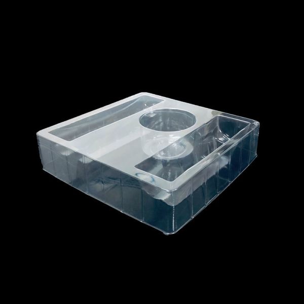 Quality Customizable Shape Size Cosmetic Packaging Transparent PET Blister Tray for Skin Care Kit for sale