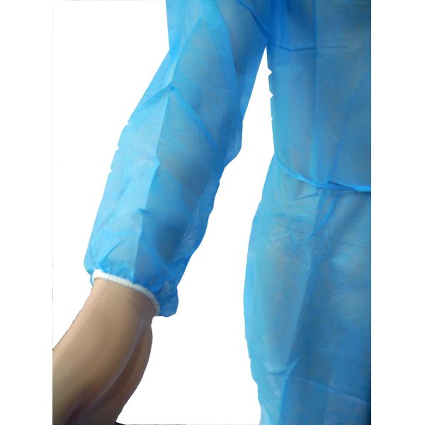 Quality Multiple Color Medical Isolation Gown Nonwoven PP Knitted Cuff for sale