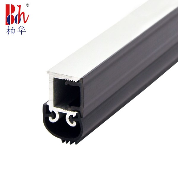 Quality 6063 Aluminum Door Bottom Seal Strip Screw Fixed With Silicone Rubber for sale