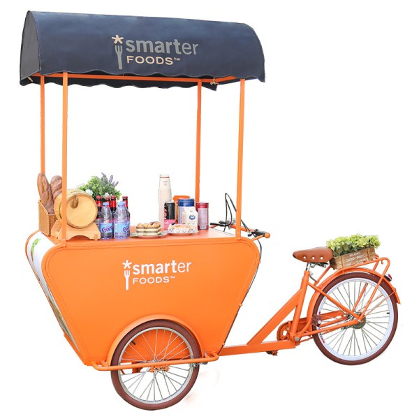 Quality Mobile Bar/Beer Cart/Tricycle/Rickshaw Bicycle Food Bike for Small Coffee Businesses for sale