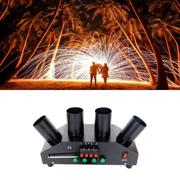 Quality Professional Stage Special Effect Rotating Cold Fountain Fireworks Firing System for sale