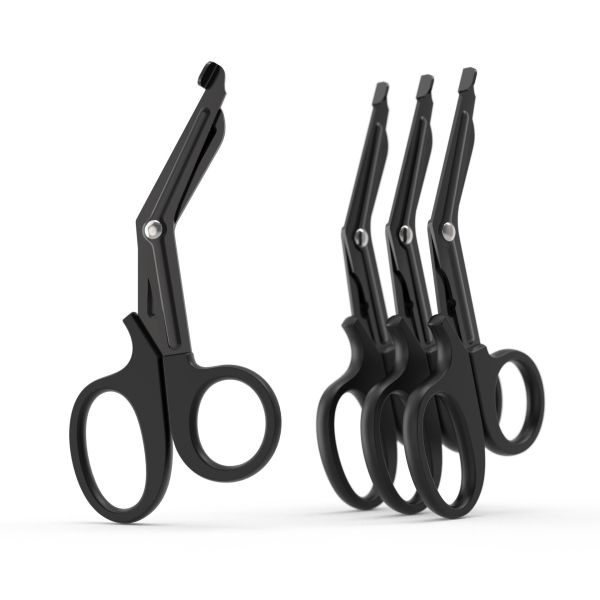 Quality Black-coated stainless steel medical shear bandage scissor EMS first aid kit IFAK trauma shears for sale