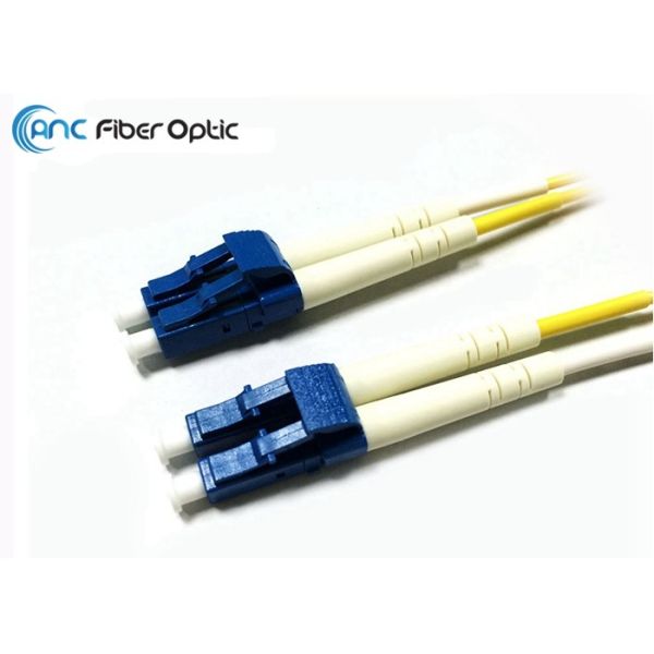 Quality LSZH Singlemode Fiber Optic Patch Cables LC/UPC to LC/UPC Yellow 3 Meter for sale