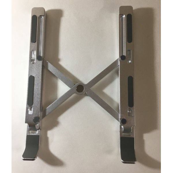 Quality Stamping Machining 4mm Macbook Pro Foldable Stand / Aluminum Ipad Holder for sale