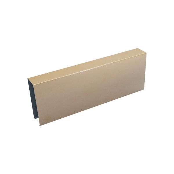 Quality Decorative Aluminum False Ceiling , U Shaped Metal Baffles Ceiling  For Wall / Garage for sale