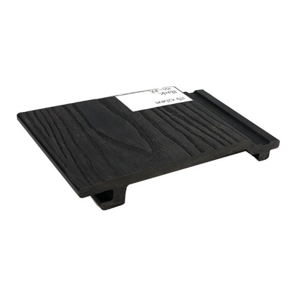 Quality Outdoor Wood Plastic Composite Wall Panel WPC Cladding Black ISO9001 for sale