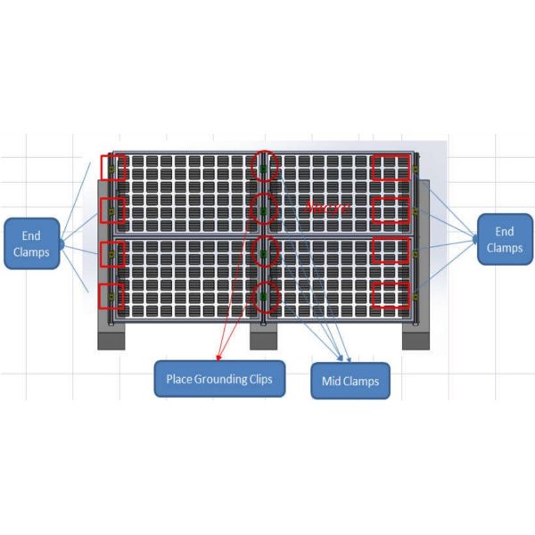 Quality Ground Mounted Flat Roof Solar Mounting System Solar Panel  Support system Solar Bracket Energy Solar for sale