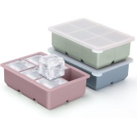 Quality Silicone Ice Cube Trays,Large Size Silicone Ice Cube Molds with Leak Proof for sale