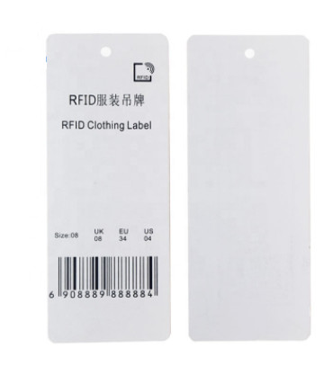 Quality 105*35mm Clothing Passive RFID Hang Tag For Clothing Store Managem for sale