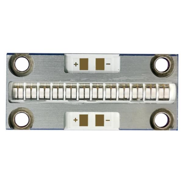 Quality 40x18mm 60deg 9-10W/Cm2 88W 380nm - 410nm Copper Substrate COB UV LED Module 3D for sale