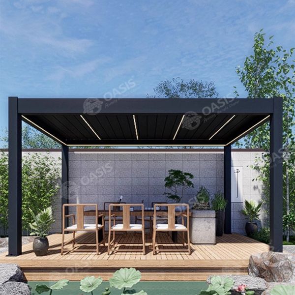 Quality Heavy Duty Aluminum Louvered Outdoor Pergola Remote Control For High End Applications for sale