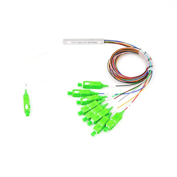 Quality CATV Telecom Fiber Optic PLC Splitter 1x8 Mini G657A1 SM for sale