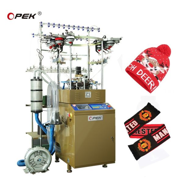 Quality Advanced Touch Screen Servo Motor Hat Machines for Yellow Woolen Handmade Hat for sale