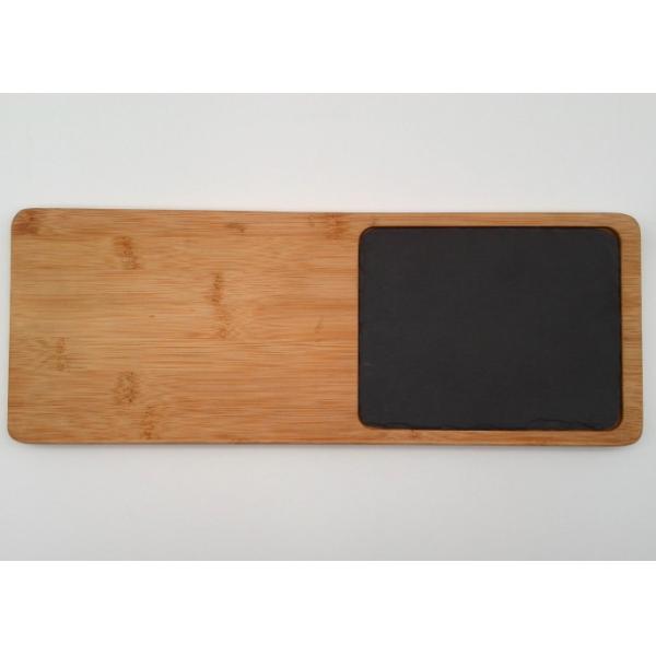 Quality Non Slip Stone Placemats , Kitchen Cutting Board Slate Bamboo Natural for sale