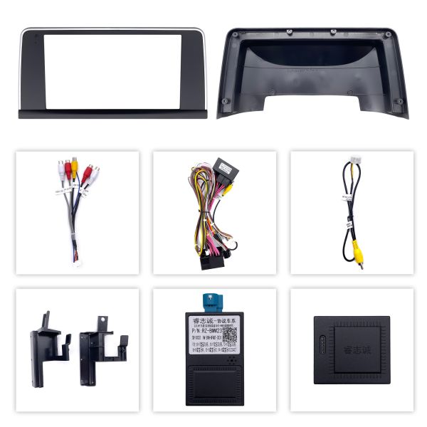 Quality 9 Inch BMW Android Head Unit GPS Navigation Comparison of Before and After for sale