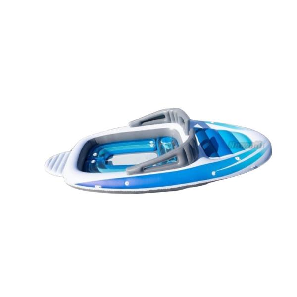 Quality Newest Inflatable Airtight Water Party Boat for Island Float 5-10 Person for sale
