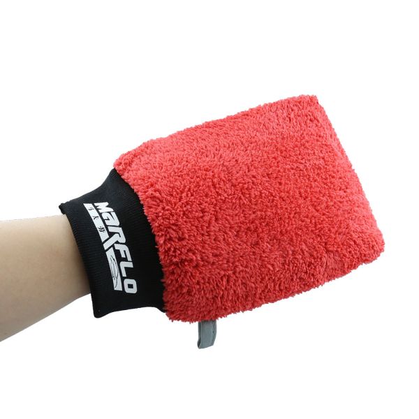 Quality Red Microfiber Detailing Clay Mitt Clay Mitts For Cars With Pp Box Package for sale