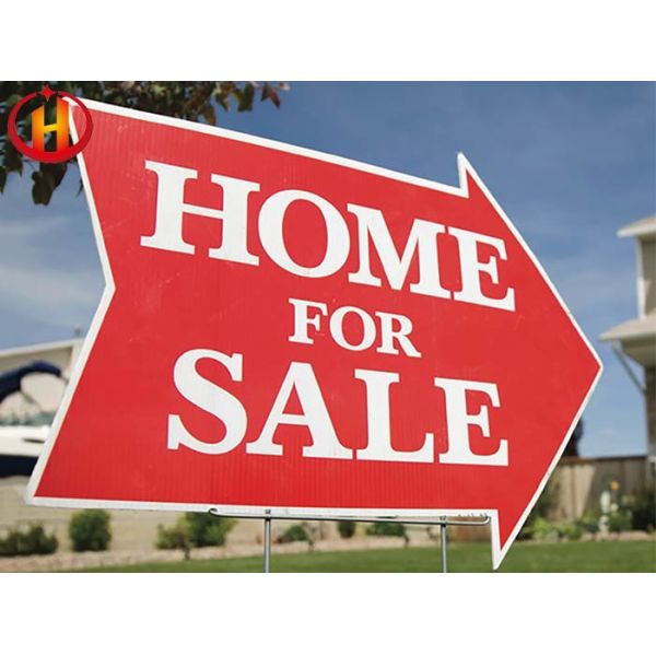 Quality Waterproof PP Correx Sign Boards Flat Surface Silk Printing for sale
