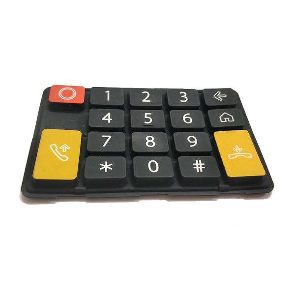 Quality Custom Fully Sealed Silicone Rubber Keypad For Entrance Guard for sale