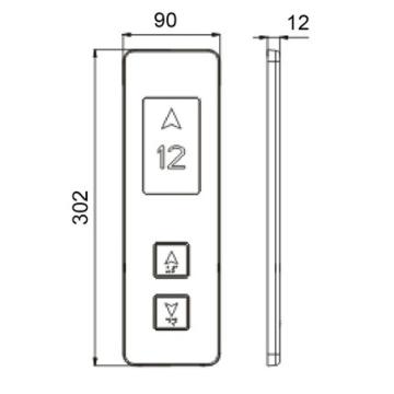 Quality Ultra - Thin Elevator Cop Lop LOP With LCD Screen Display CE ISO9001 for sale