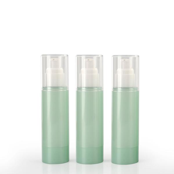 Quality Green Cosmetic PET Empty Packaging Plastic Lotion Bottles for sale