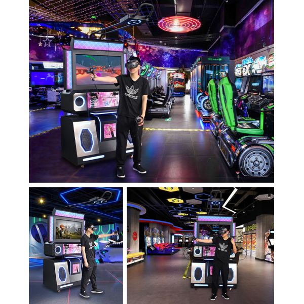 Quality 1000W Virtual Reality Equipment Music Game 9D VR Gaming Platform Dancing Machine for sale