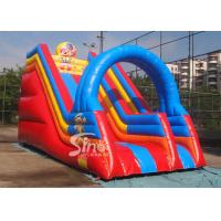 Quality Popular children happy clown inflatable slide with arch full digitally printed for sale