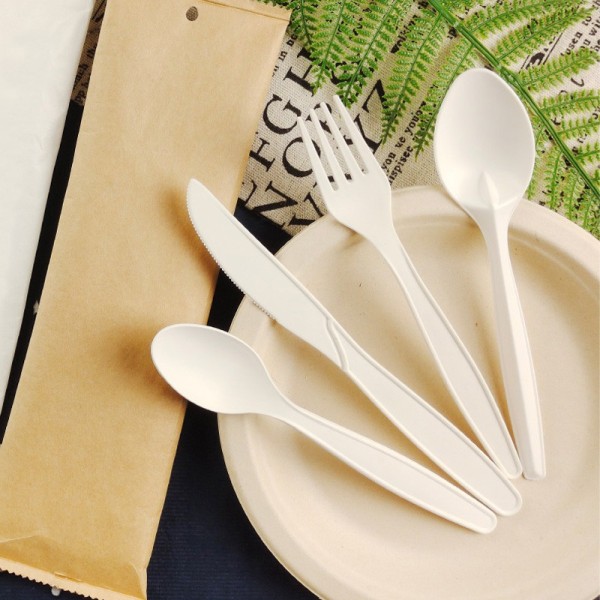 Quality PLA Material Spoon Knife And Fork 100% Biodegradable for sale