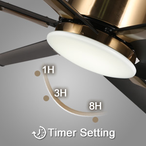 Quality 72 Inch Modern Smart Ceiling Fan with Light in White ABS for sale