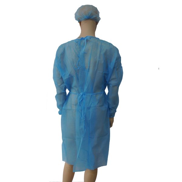 Quality Multiple Color Medical Isolation Gown Nonwoven PP Knitted Cuff for sale