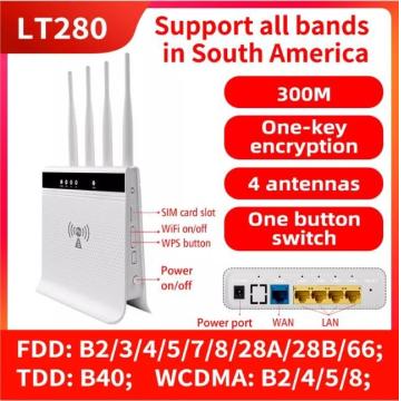 Quality OEM CAT4 CAT6 32 Users Dual Band 4G LTE WIFI Router Unlock 1200mbps Band Lock for sale