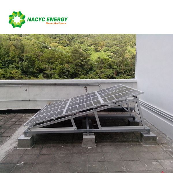 Quality Lightweight Flat Roof Aluminum Solar Mounting Brackets Solar Panel Fixing Brackets for sale