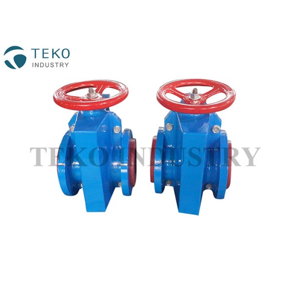 Quality Carbon Steel Slurry Pinch Valve For Mining , Manual Pinch Valve With Natural Rubber Sleeve for sale