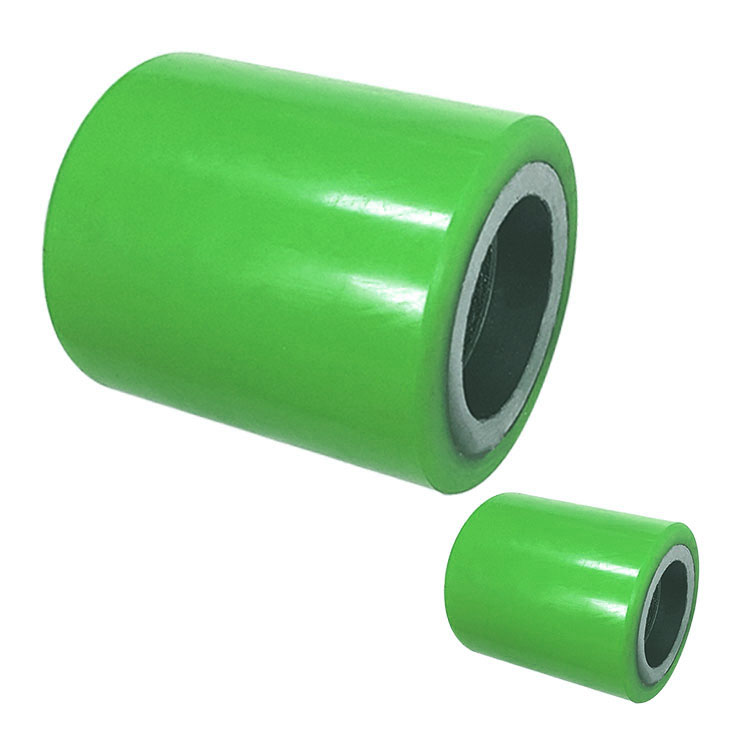 Green poly pallet truck load wheels kit-YLcaster