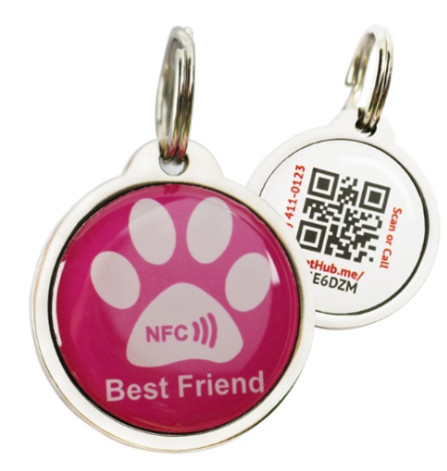 Quality Epoxy Pet RFID Hard Tag NFC Zinc Alloy With Access Control System for sale