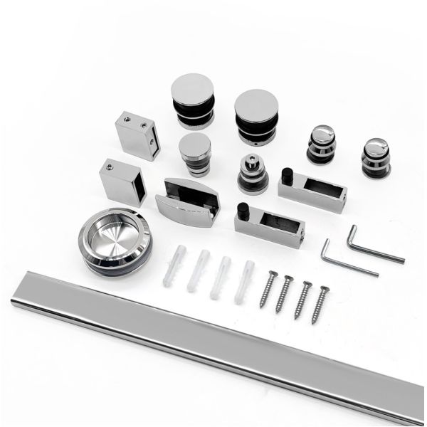 Quality Durable Universal Glass Bathroom Door Knobs Custom Shower Door Hardware for sale