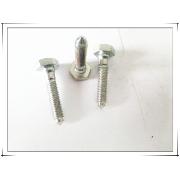 Quality Special Hex Step Bolt with Steel Sharp Point nickel coating for sale