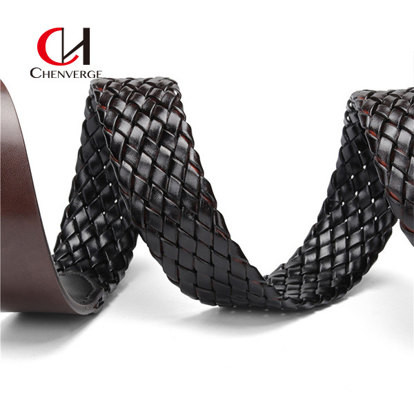 Quality Genuine Leather Braided Belt 110CM Length Environmentally Friendly for sale